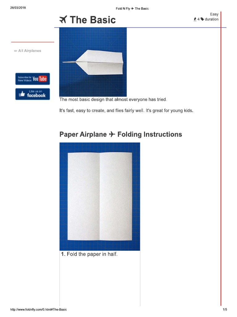 Fold N Fly The Basic | PDF