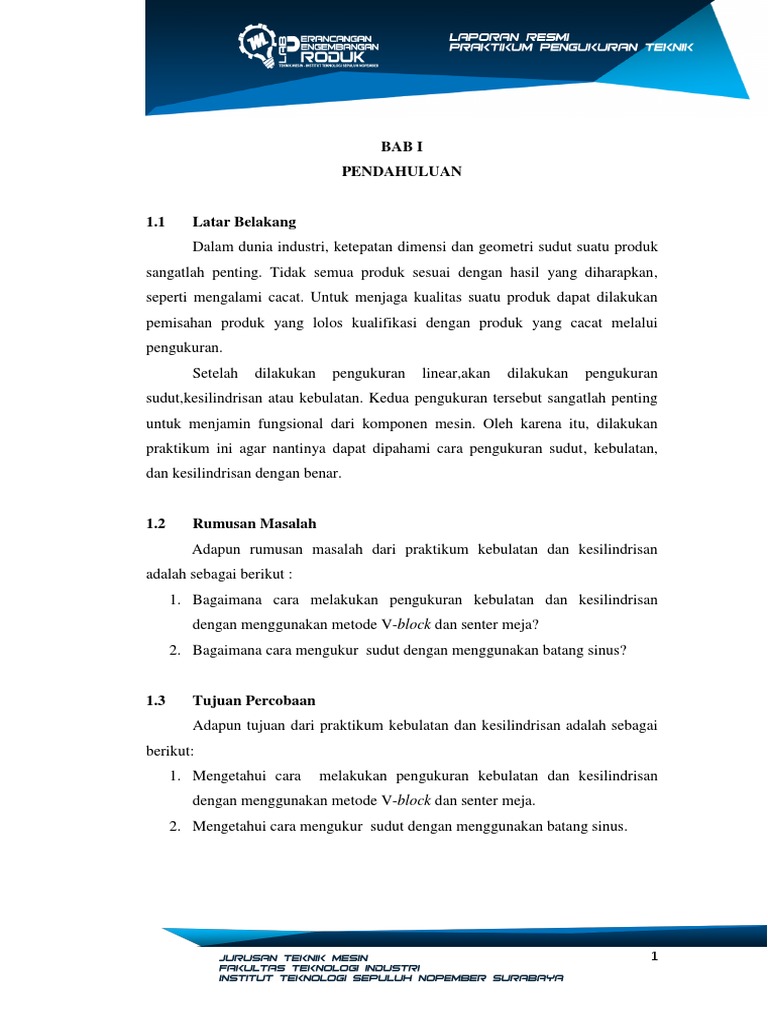 Laporan Modul 2 P5 Pengukuran Teknik | PDF