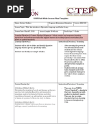 ADDIE Model: (Example Lesson Plan) | PDF | Lesson Plan | Pedagogy