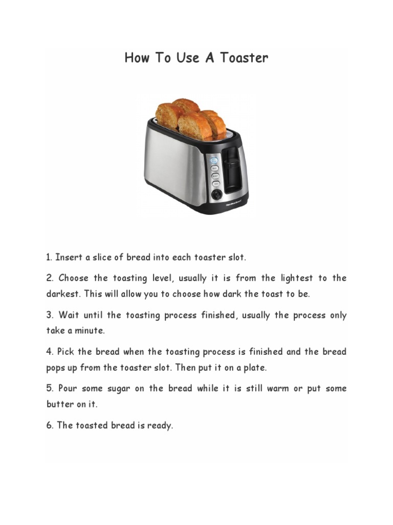 ArtStation How To Use A Toaster