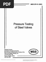 MSS SP-61 (2003) | PDF | Pipe (Fluid Conveyance) | Valve