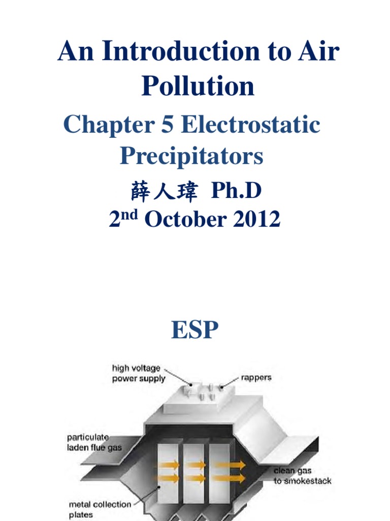 Types and Efficiency of Electrostatic Precipitators | PDF | Gases ...