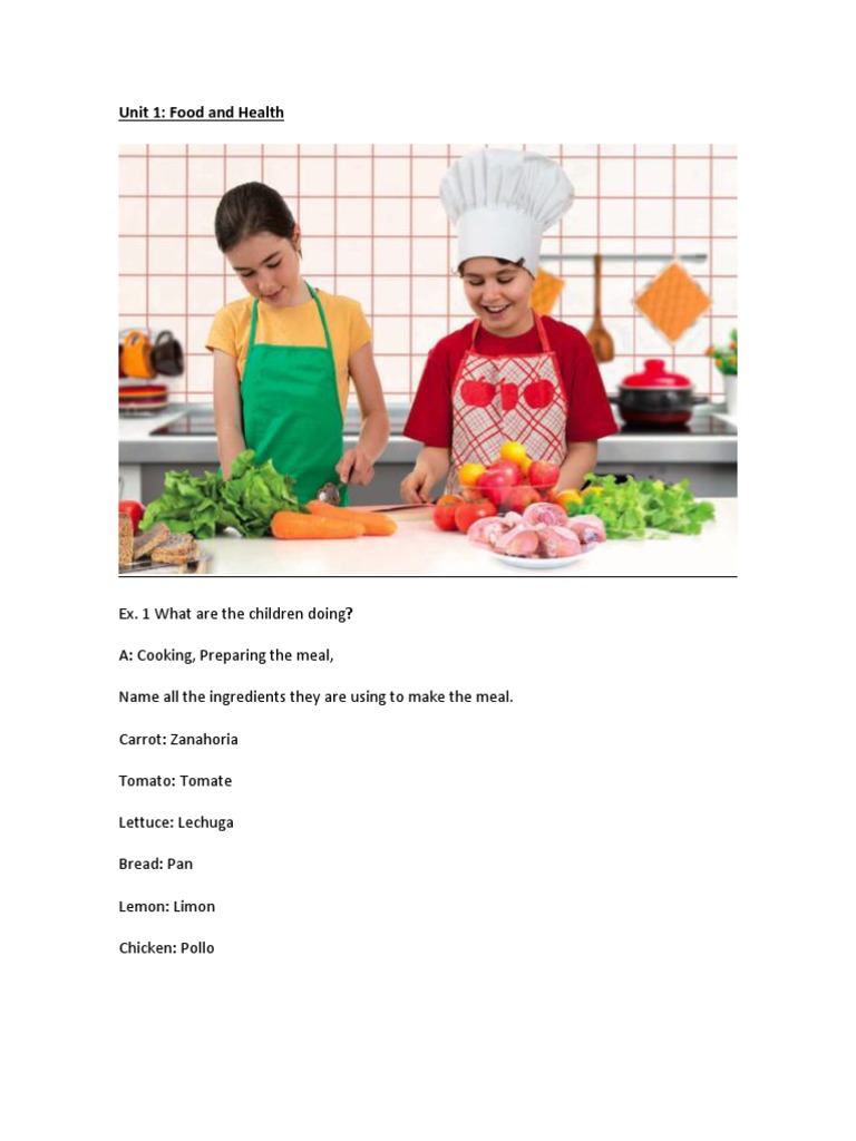 Unit 1: Food and Health | PDF