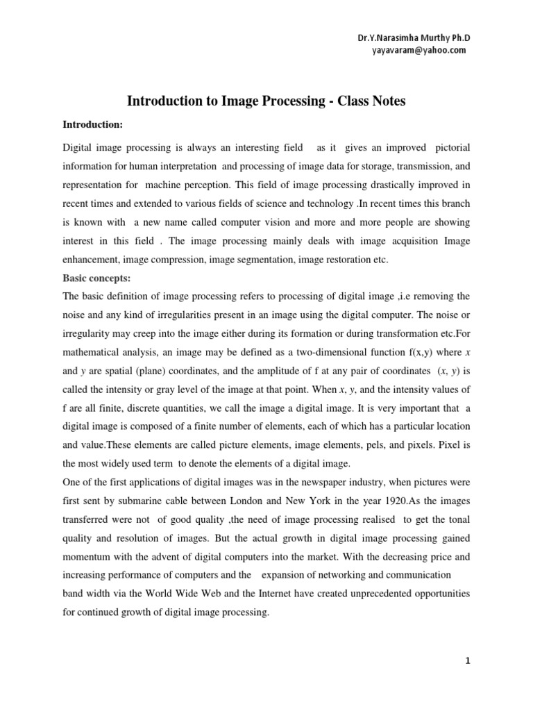 Digital Image Processing Question and Anser | PDF | Human Eye | Microscopy