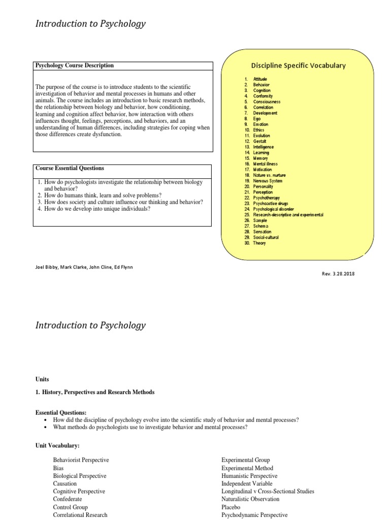 Intro To Psychology Units | PDF | Classical Conditioning | Sleep