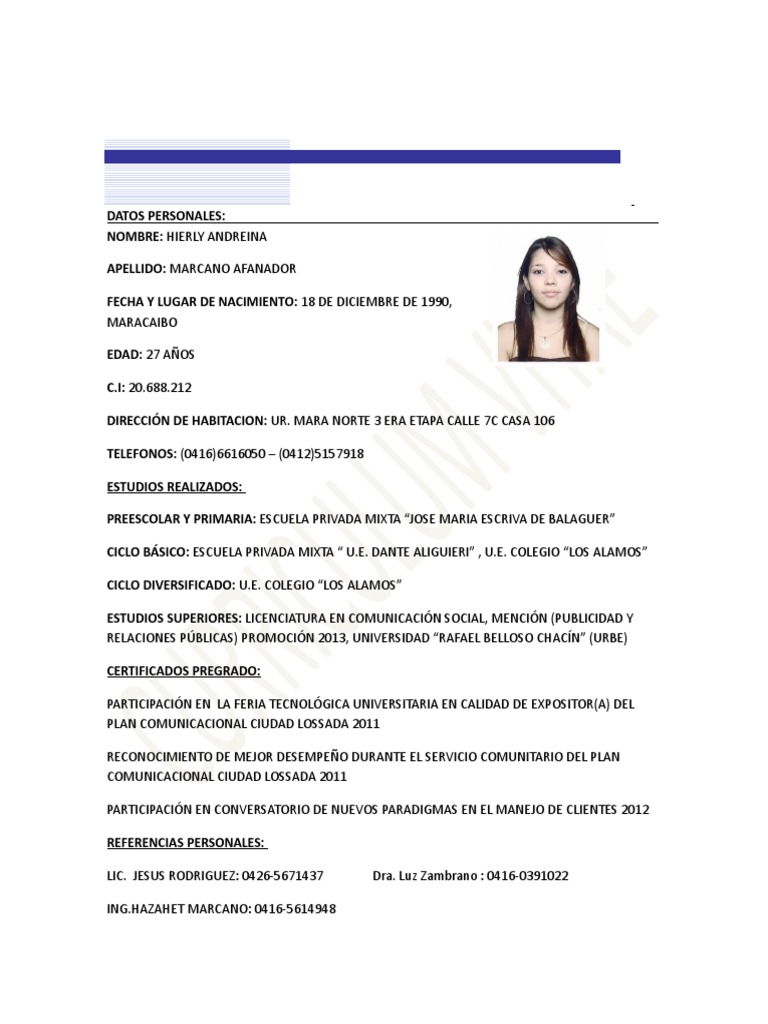 Curriculum Andre | PDF