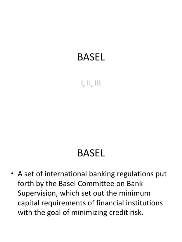 Overview of Basel I, II, and III Regulations | PDF | Capital ...