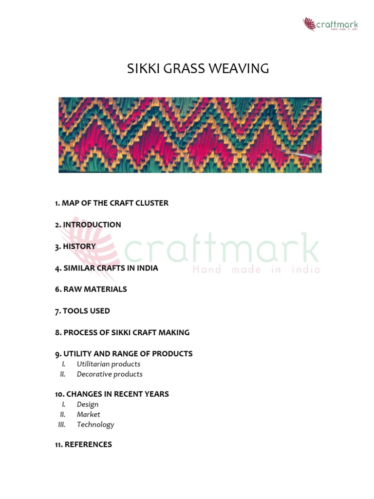 The Ancient Art of Sikki Grass Weaving: Materials, Techniques and ...