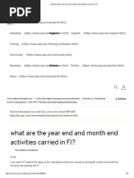 SAP Month End Closing Activities Guide | PDF | Accrual | Deferral