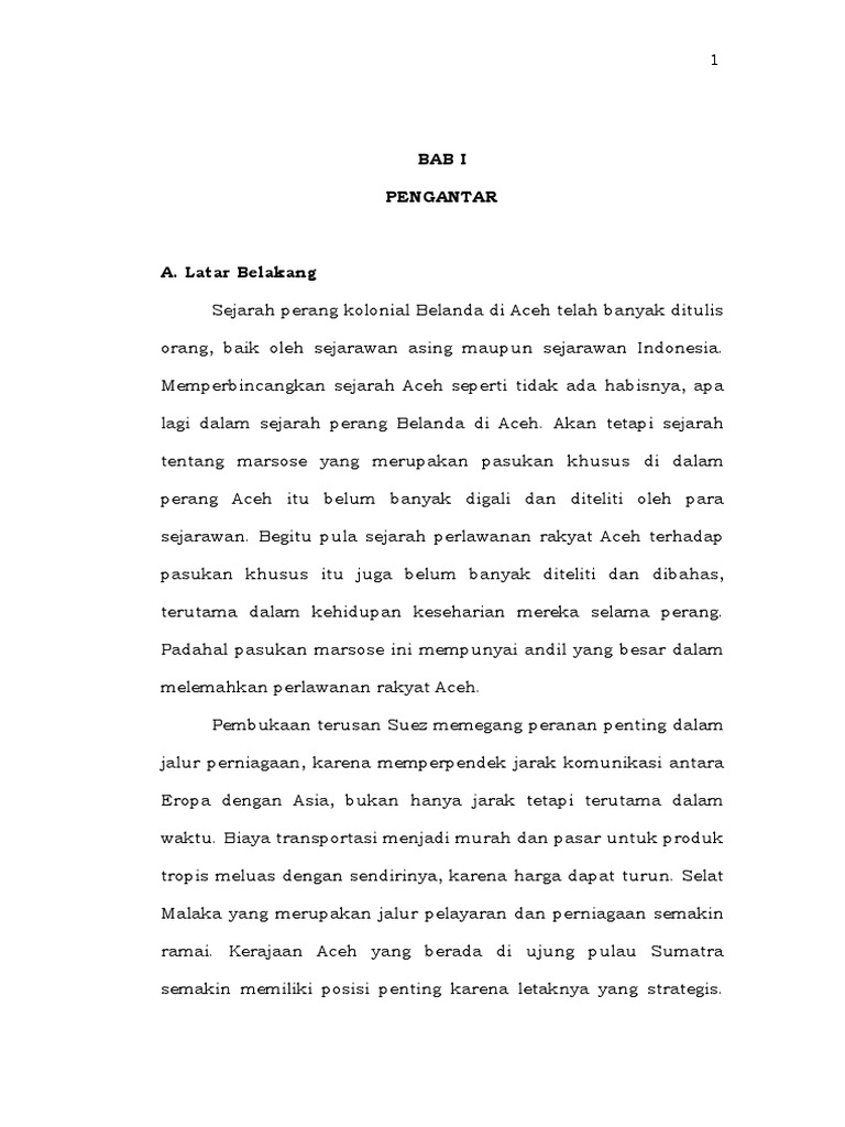 Peran Pasukan Marsose di Aceh | PDF | Sejarah
