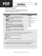 Salol Experiment | PDF | Igneous Rock | Magma