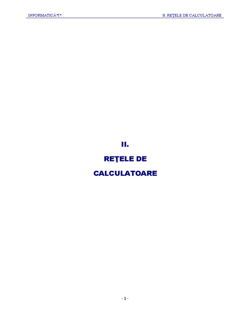 Retele | PDF