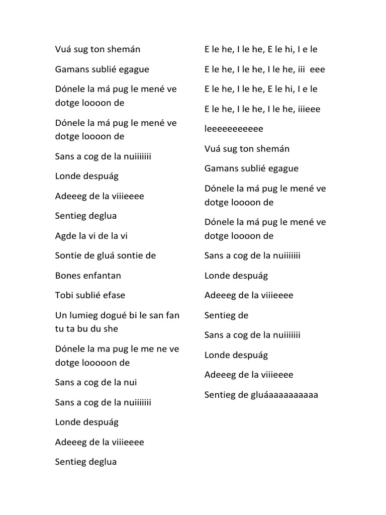 Letra Vois Sur Ton Chemin | PDF