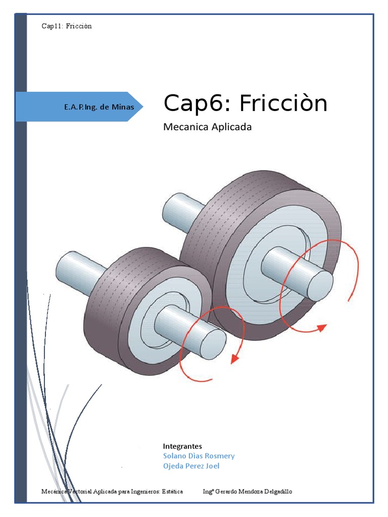 Friccion Trabajo Final de Mecanica Aplicada | Fricción | Fuerza