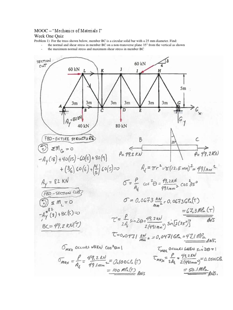 Quiz Week One Solution MOM1 | PDF