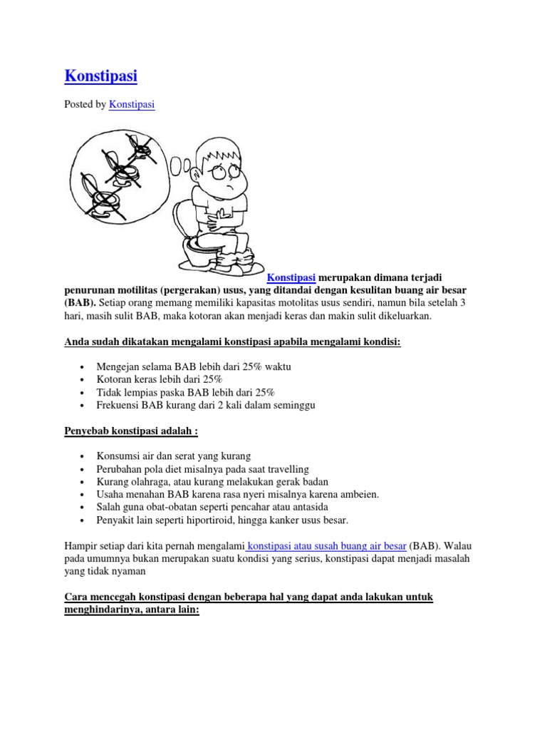 Konstipasi 1 | PDF