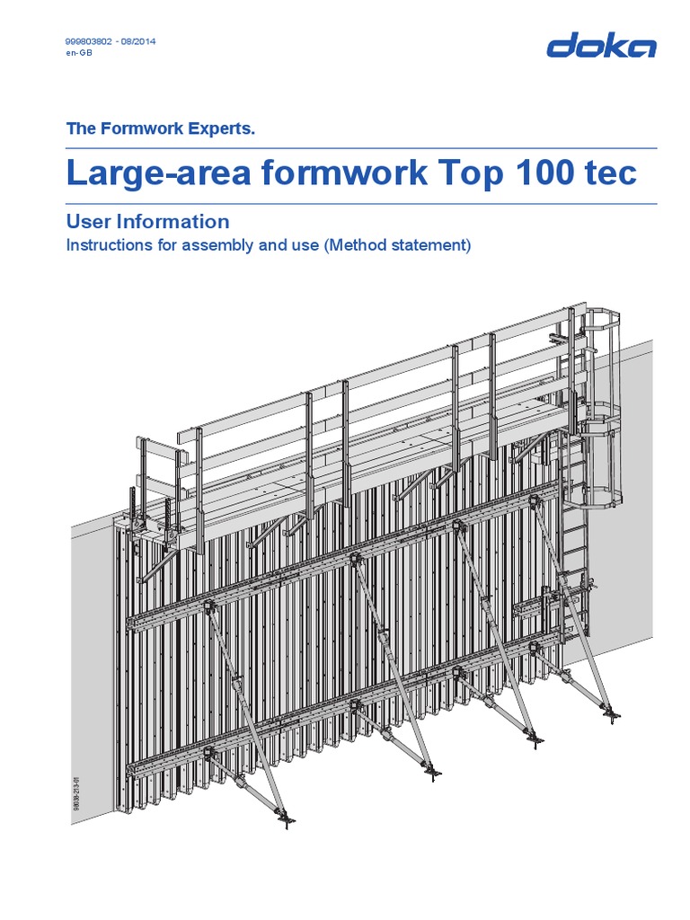 Doka Tob 100 Tec | Download Free PDF | Safety | Occupational Safety And ...