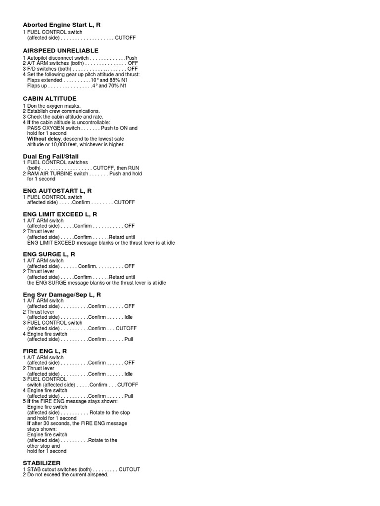 787 Memory Items PDF | PDF | Aerospace Engineering | Aircraft