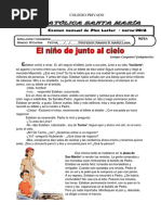 Ficha de Lectura #01 Plan Lector - 1ro Secundaria | PDF