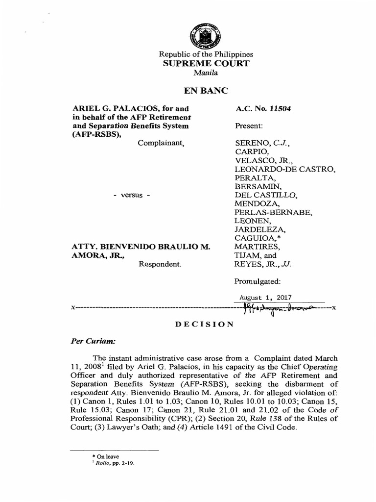 Supreme Court: Per Curiam | Download Free PDF | Disbarment | Lawyer