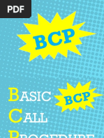 The Basic Call Procedures ( BCP) | PDF | Career & Growth