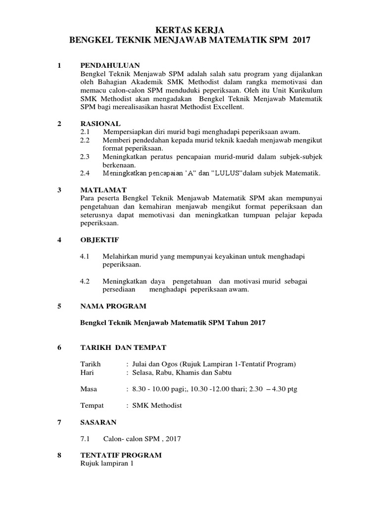 Kertas Kerja Teknik Menjawab | PDF