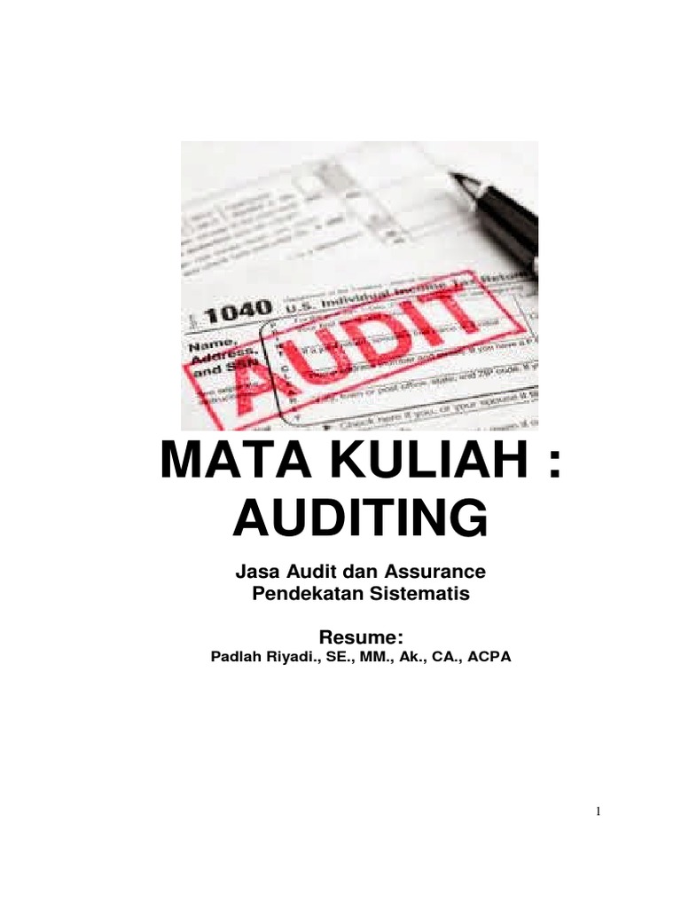 Pendekatan Sistematis Dari Jasa Audit. | PDF