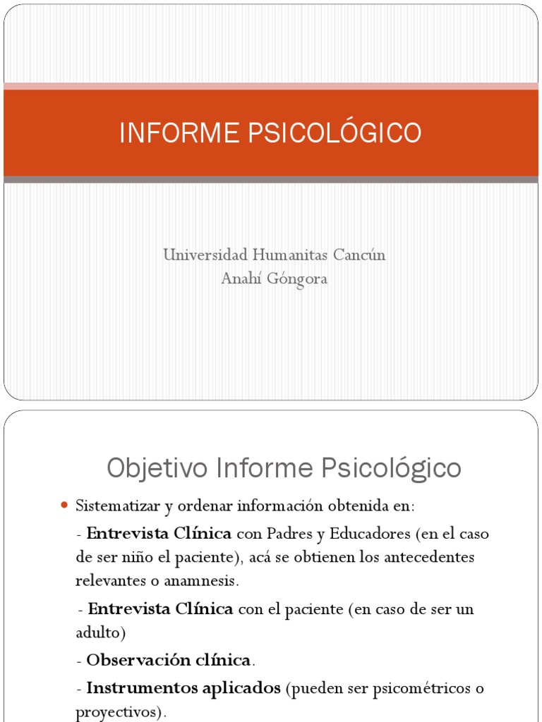 Informe Psicologico | PDF | Creatividad | Ciencias del comportamiento