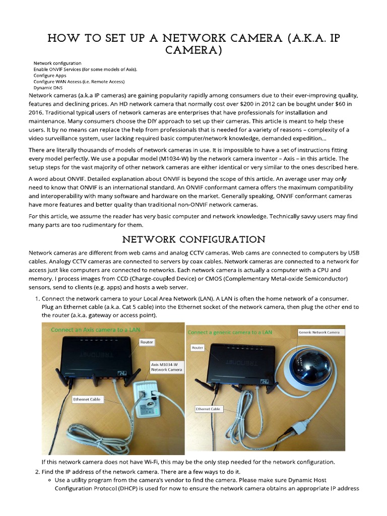 IP Camera Setup | PDF