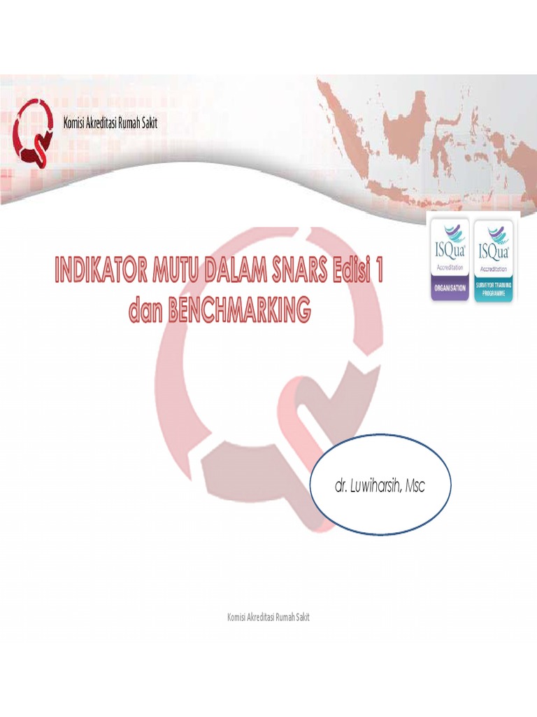 Indikator Mutu Dalam SNARS Edisi 1 & Benchmarking Data | PDF