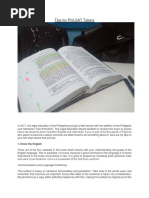Tips For Philsca Entrance Exam PDF | PDF