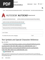 Control Codes and Special Characters Reference in AutoCAD | PDF | Auto ...