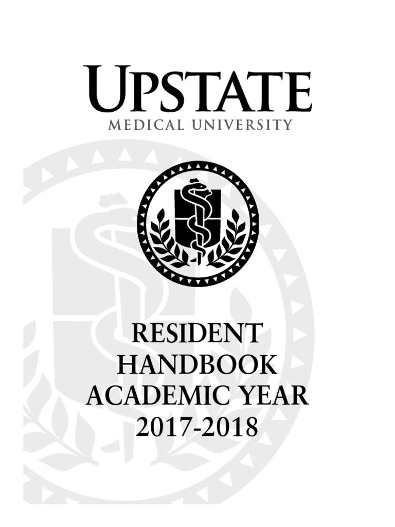 2017 Resident Handbook | PDF | Residency (Medicine) | Medical Education