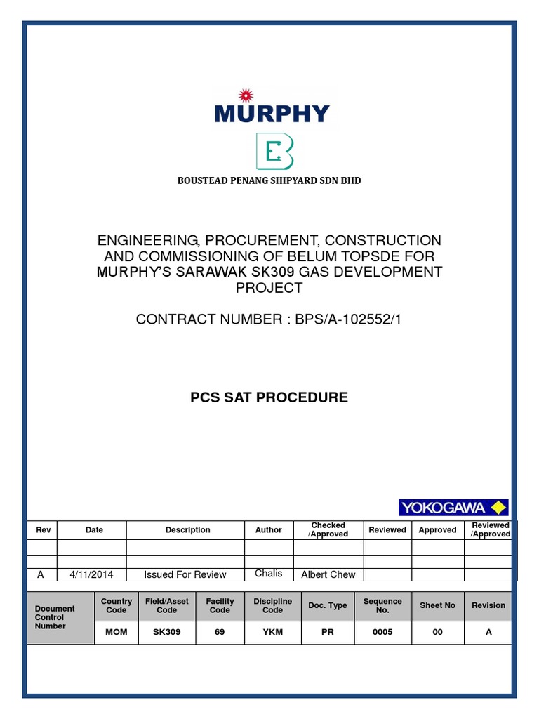 BESA SAT Procedure Rev 0 Yokogawa | PDF | Sat | Personal Computers