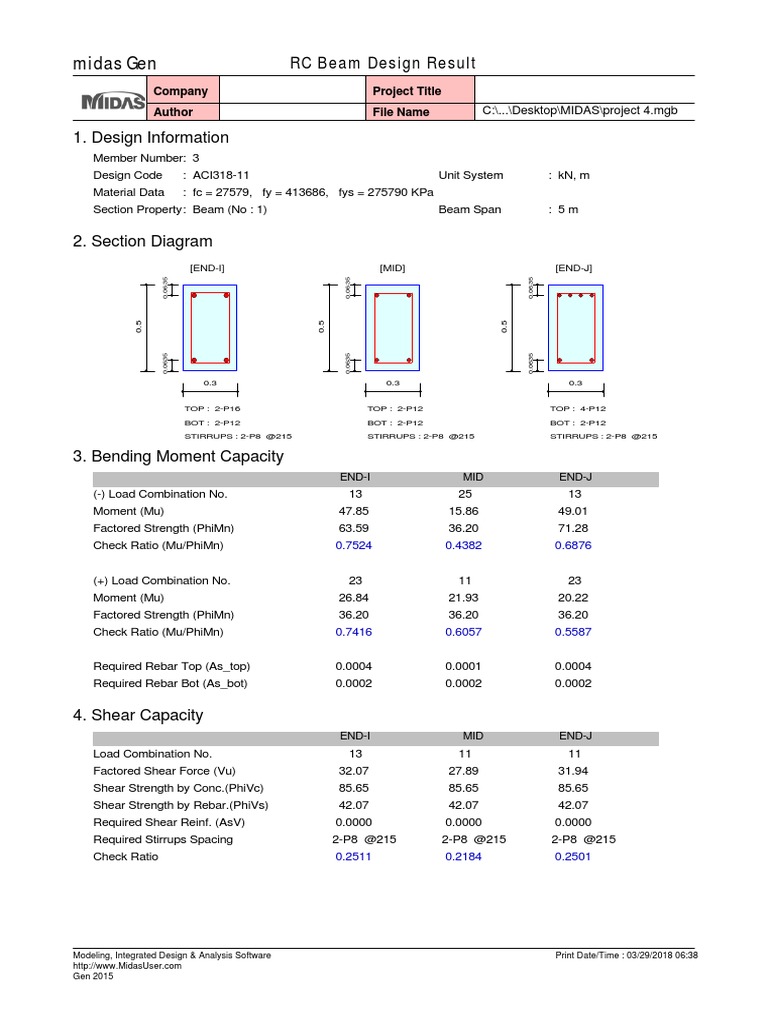 BEAM 5m ACI-318-11 | PDF | Beam (Structure) | Building Engineering