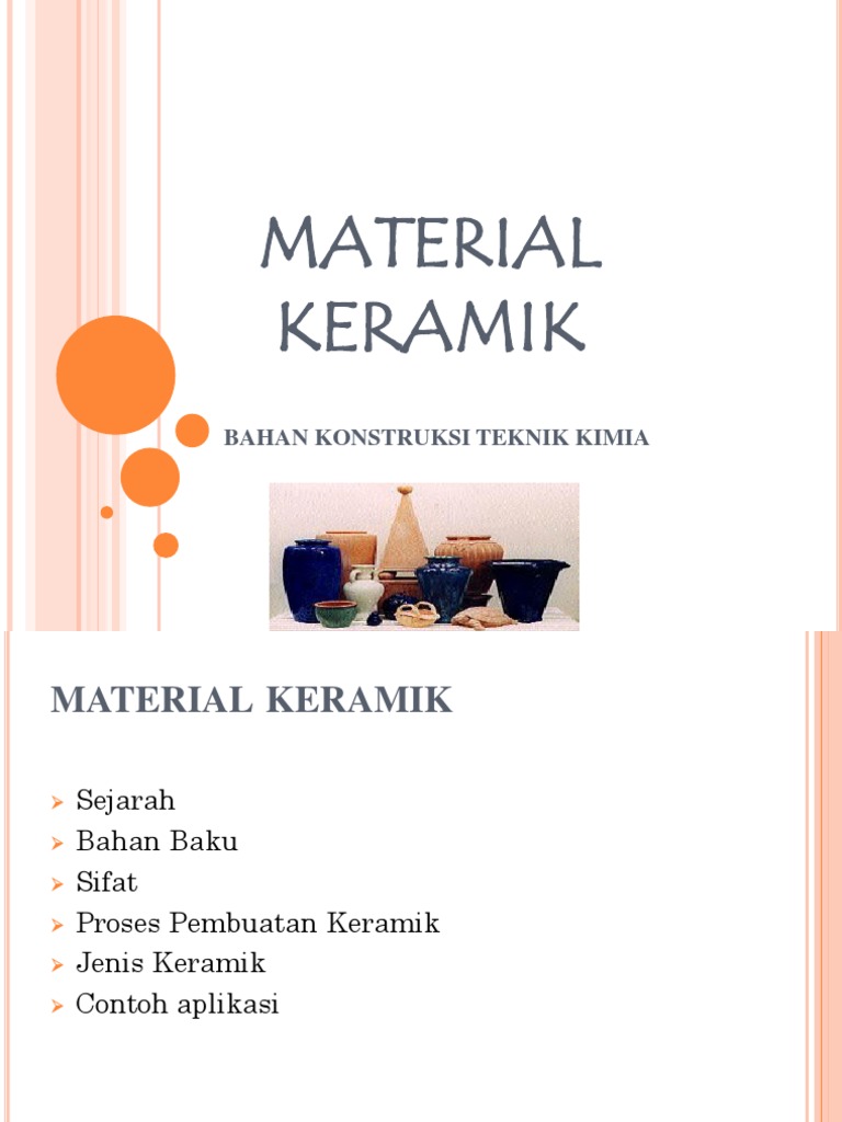 1 Bahan Ajar Material Keramik | PDF