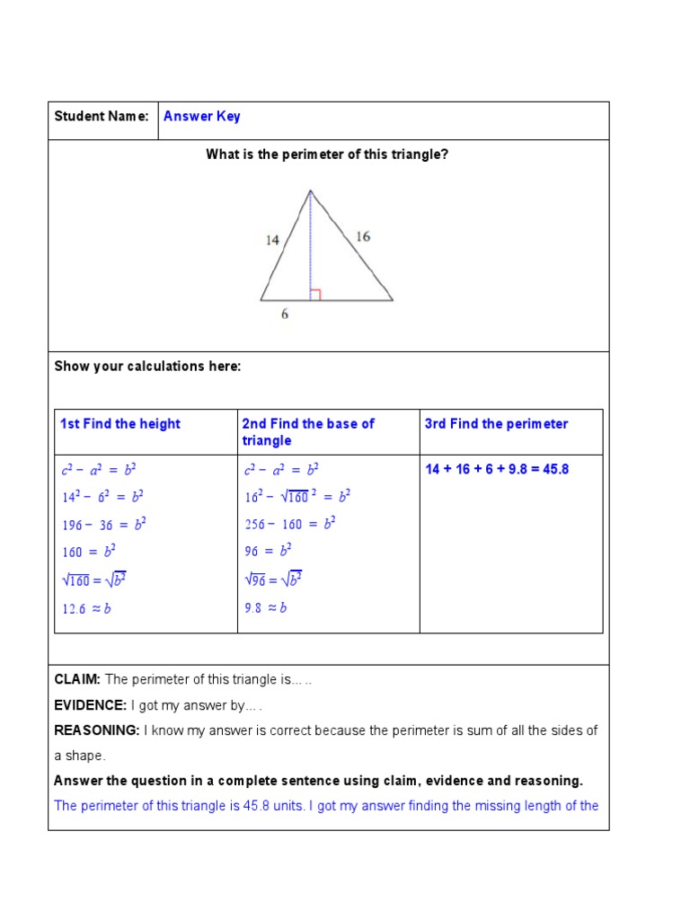 Student Name 8th Grade Math Lit Day 3 | PDF