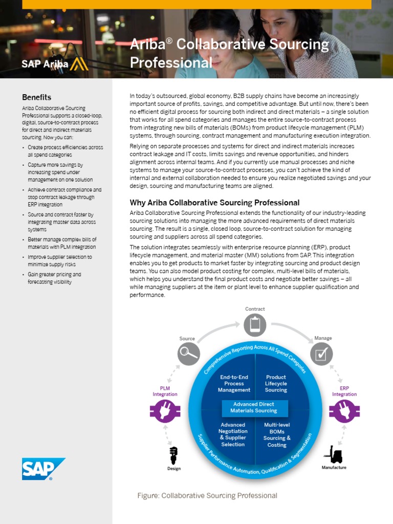 Ariba Collaborative Sourcing Professional | PDF | Procurement | Product ...