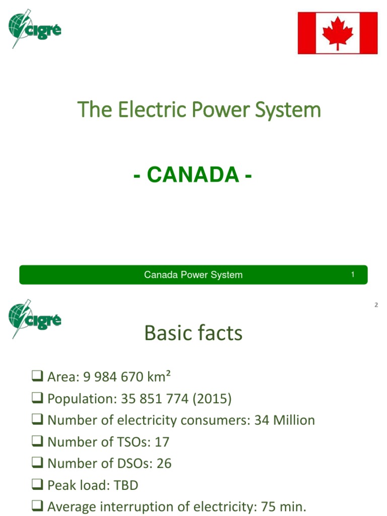 Overview of Canada's Electric Power System | PDF | Electricity ...