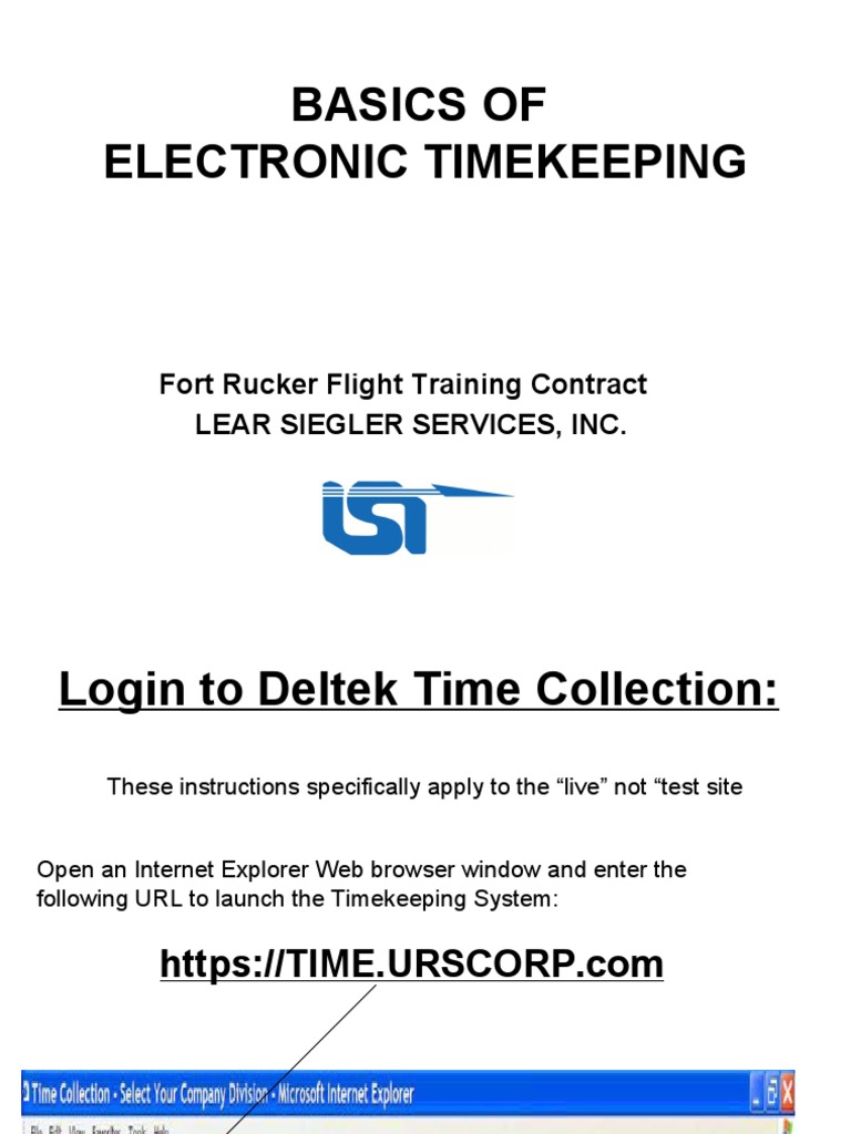 Basics of Electronic Timekeeping: Fort Rucker Flight Training Contract ...