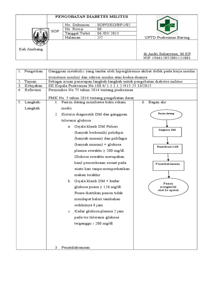 Sop Diabetes Melitus | PDF