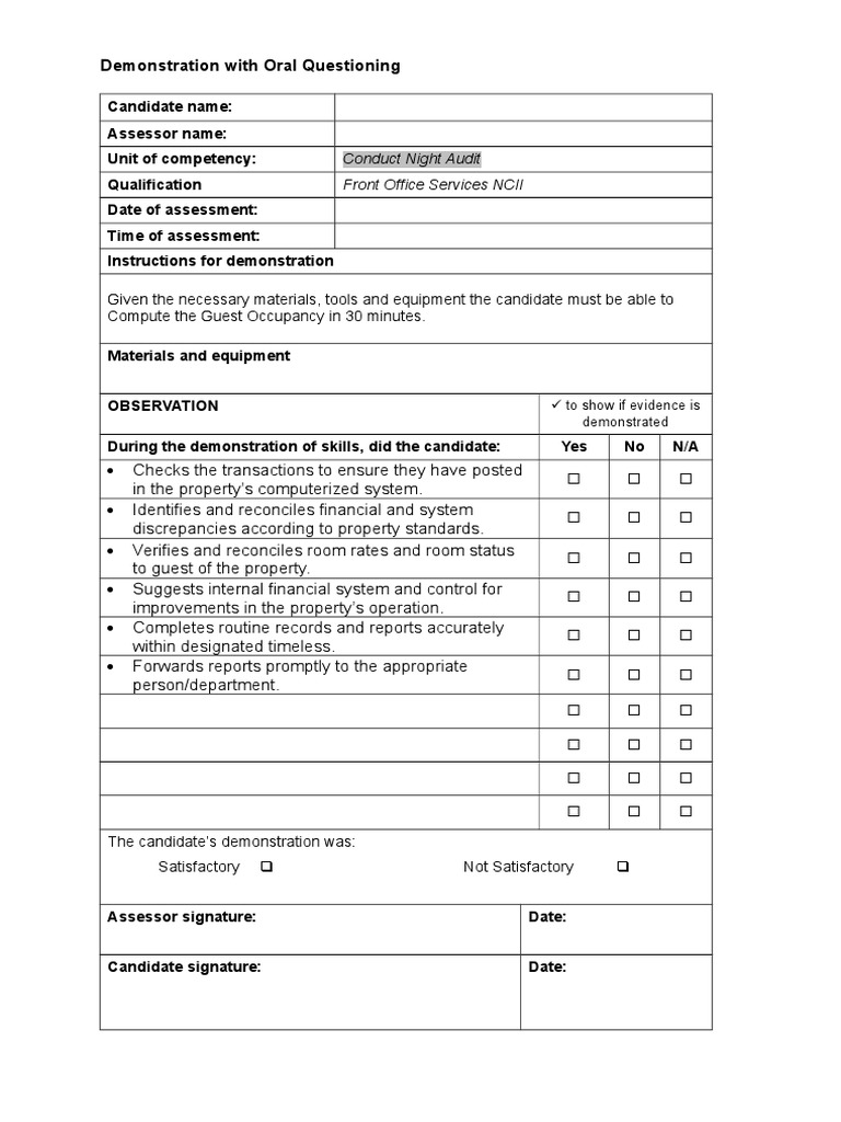 Conduct Competency Assessment TM1 | PDF | Competence (Human Resources ...