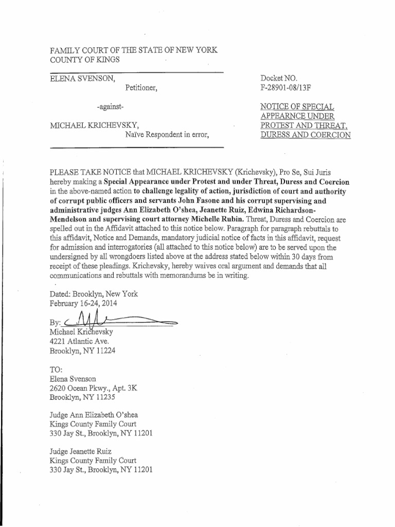 Notice of Special Appearance PDF | PDF | Contempt Of Court | Lawsuit