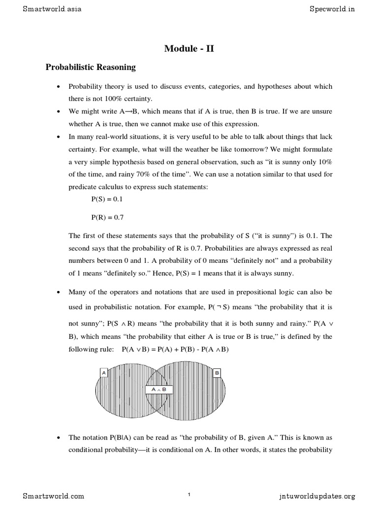 Understanding Probabilistic Reasoning | PDF | Knowledge Representation And Reasoning | Bayesian ...