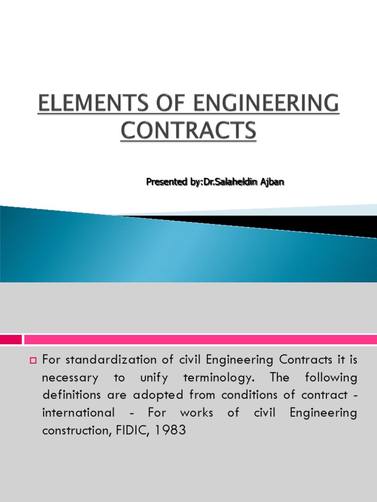 Elements of Engineering Contracts | PDF | Breach Of Contract ...