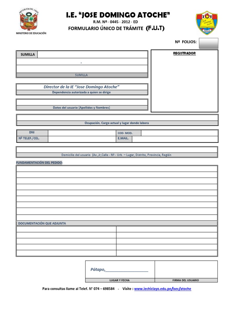 Fut Versión Minedu 2018 | PDF | Business