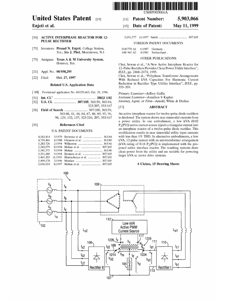 Active Interphase Reactor For 12-Pulse Rectifier | PDF | Rectifier ...