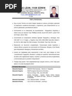 Modelo CV Topografo | PDF | Topografía | Geomática