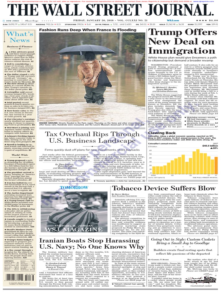 The WallStreet Journal | PDF | Cigarette | Tobacco