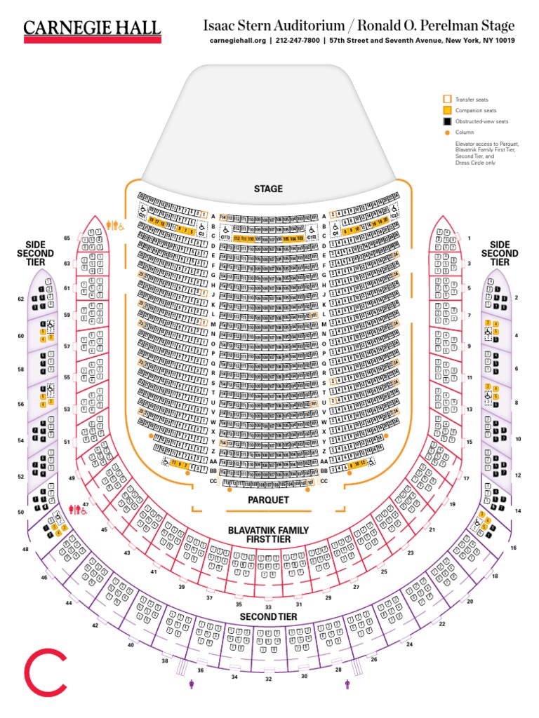 Carnegie Hall Stern Auditorium Seating